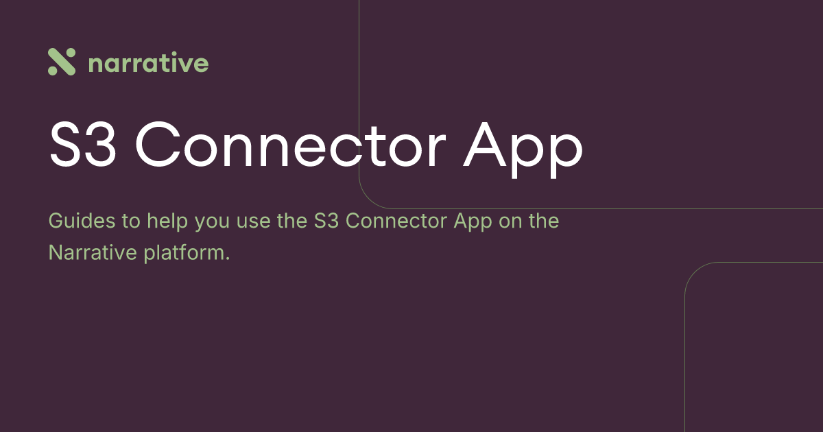S3 Connector App
