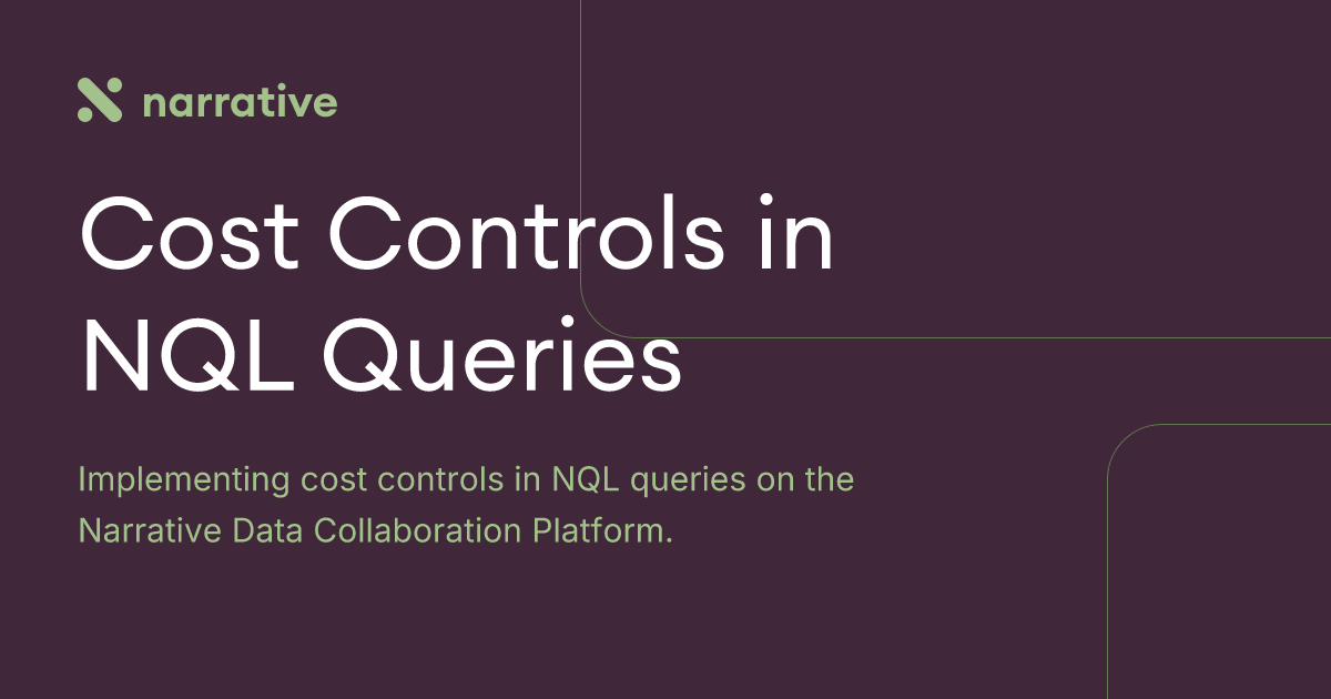 Cost Controls in NQL Queries