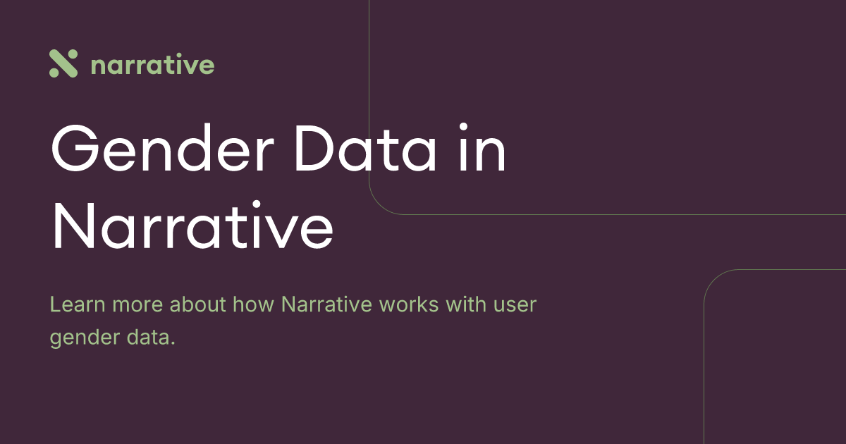 Gender Data in Narrative